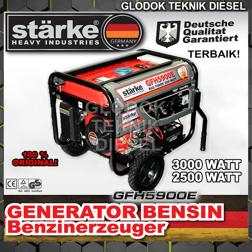 Jual Starke Genset 3000 2500 watt GFH5900e GFH 5900 E Elektrik Starter ...