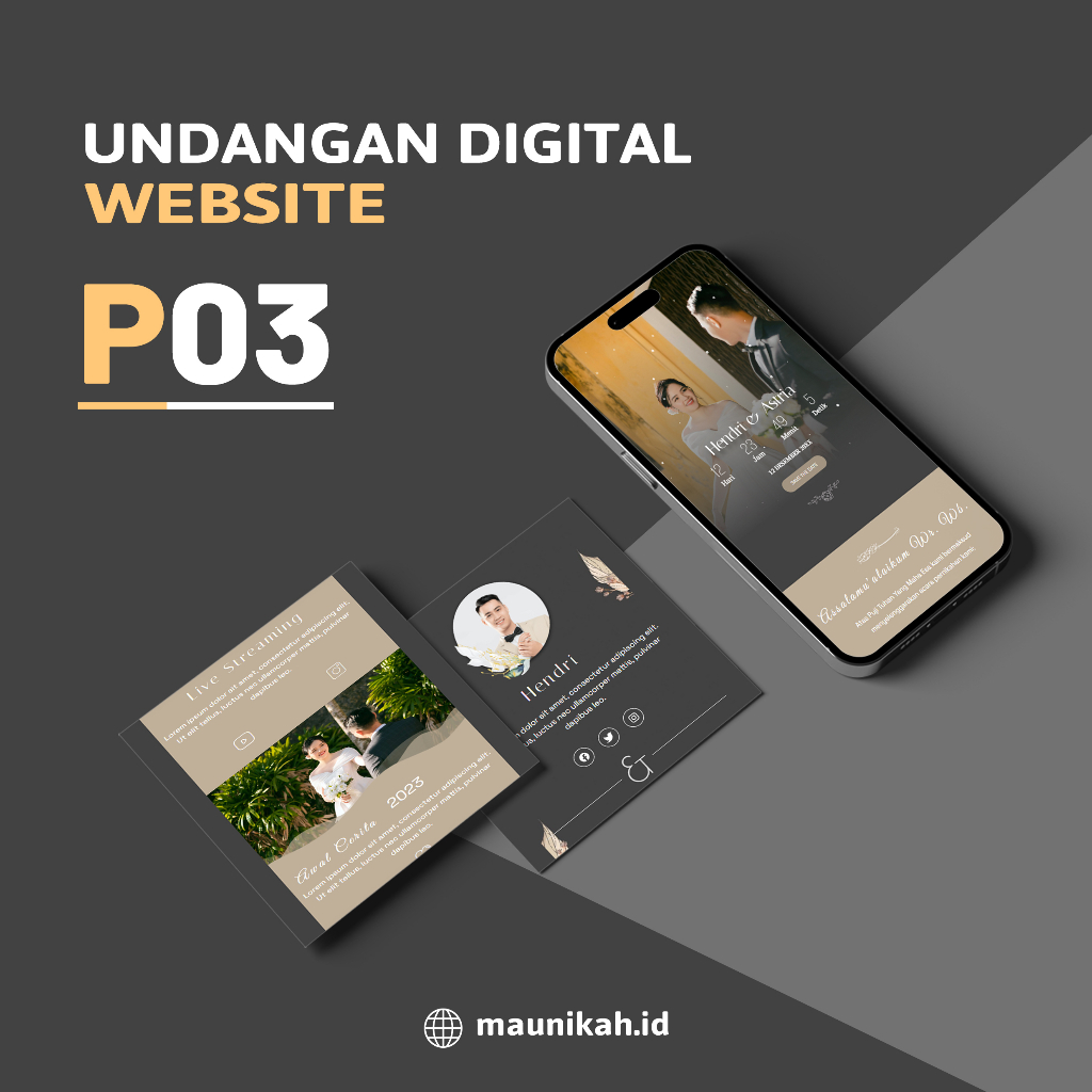 Jual Undangan Digital Website Pernikahan Premium Dengan Foto | Undangan ...