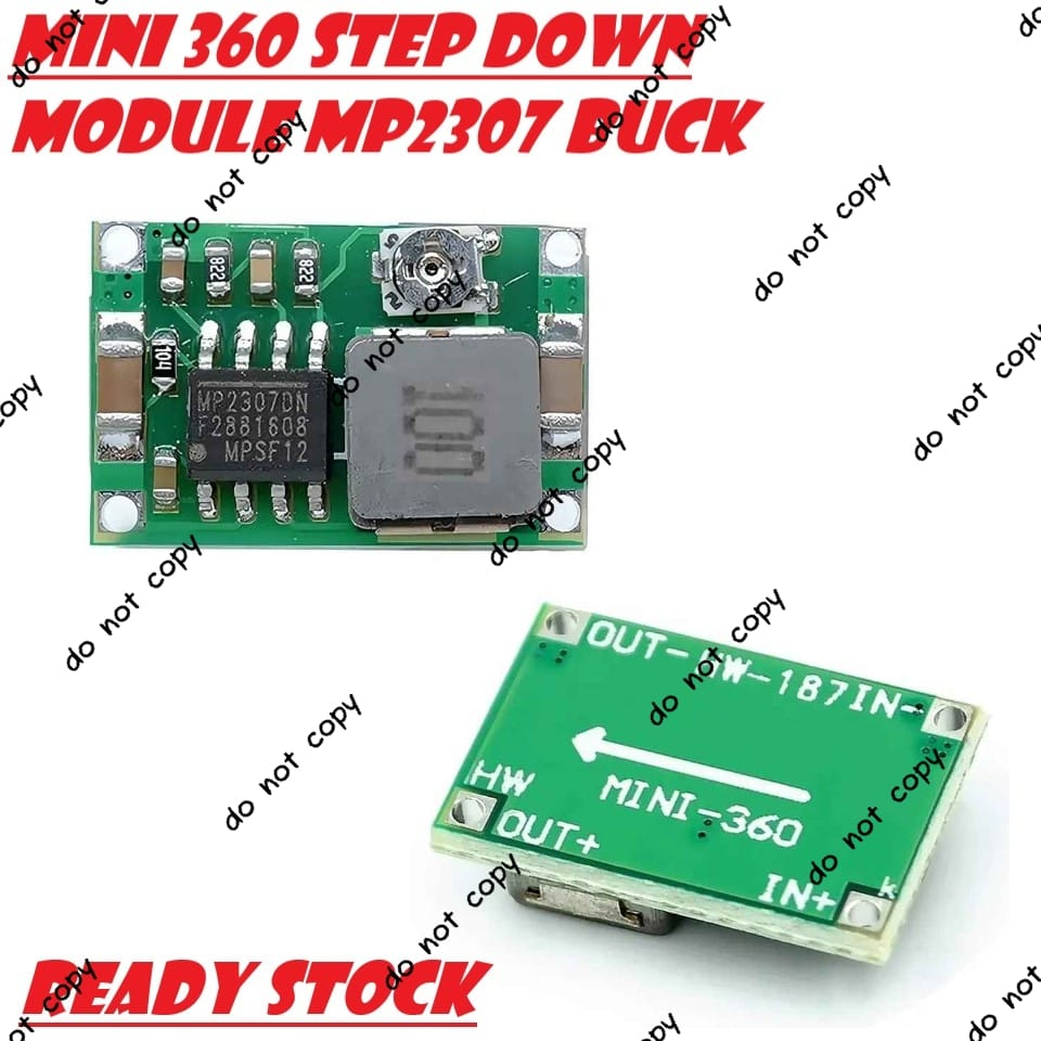 Jual Mini 360 Step Down Module MP2307 Buck Micro Step down Module Mini ...