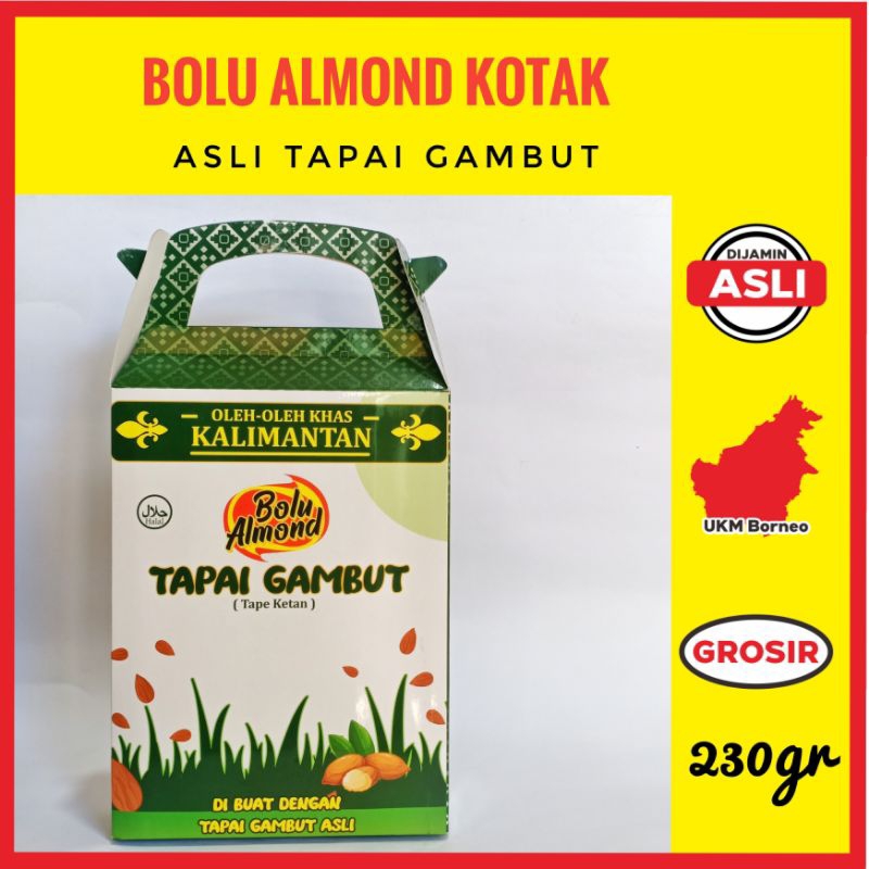 Jual Bolu Almond Tapai Gambut Kemasan Kotak Oleh Oleh Banjarmasin ...
