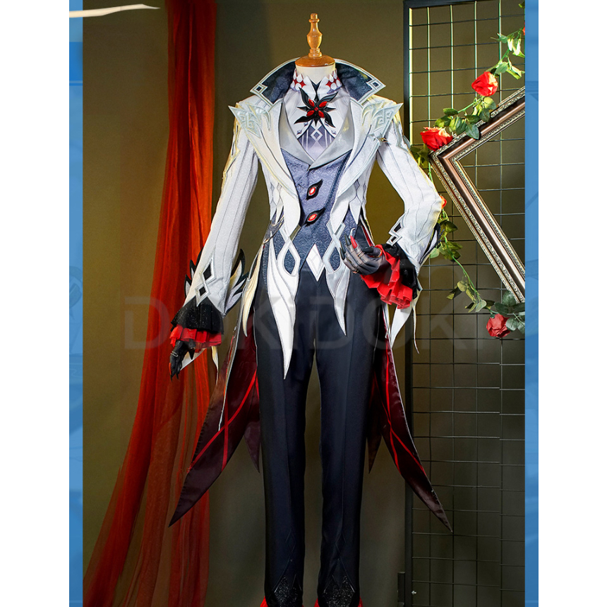Jual Arlecchino Cosplay Costume Game Genshin Impact【XS-2XL】 Fatui ...