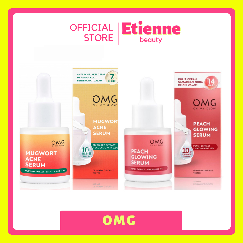 Jual OMG OH MY GLOW Peach dan Mugwort Glowing Serum 20 ml | Shopee Indonesia