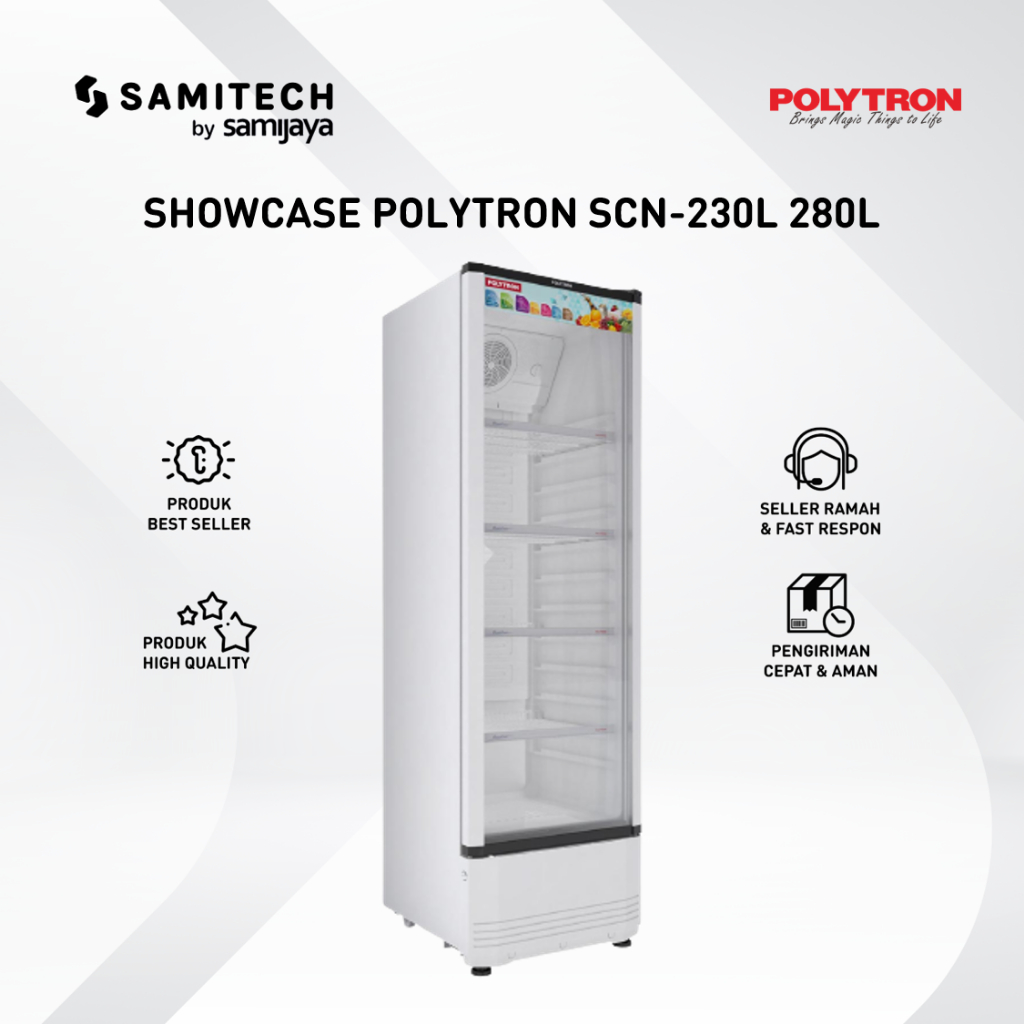 Jual SHOWCASE POLYTRON SCN-230L / SCN 230L BERGARANSI | Shopee Indonesia