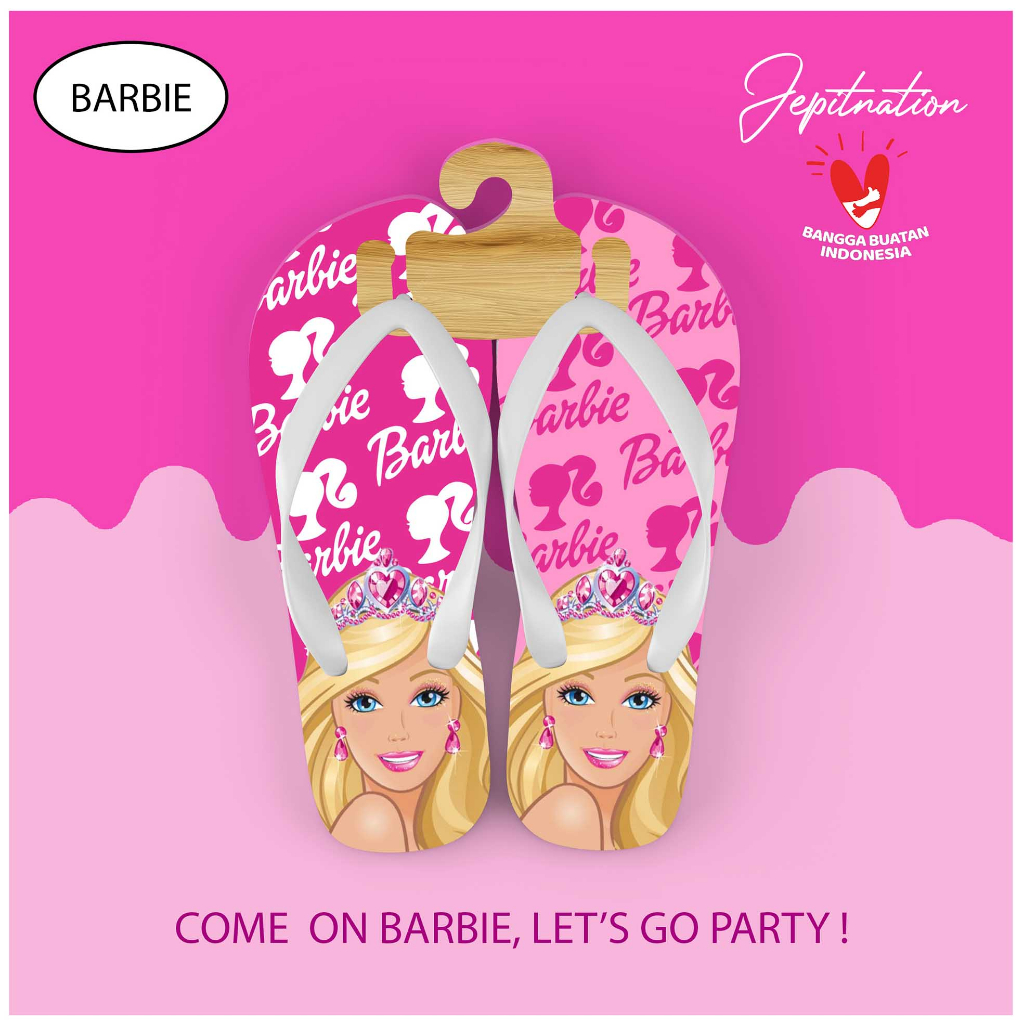 Jual [SANDAL JEPIT V2] Barbie (BARBIE), JEPITNATION Sendal Jepit Cowo ...