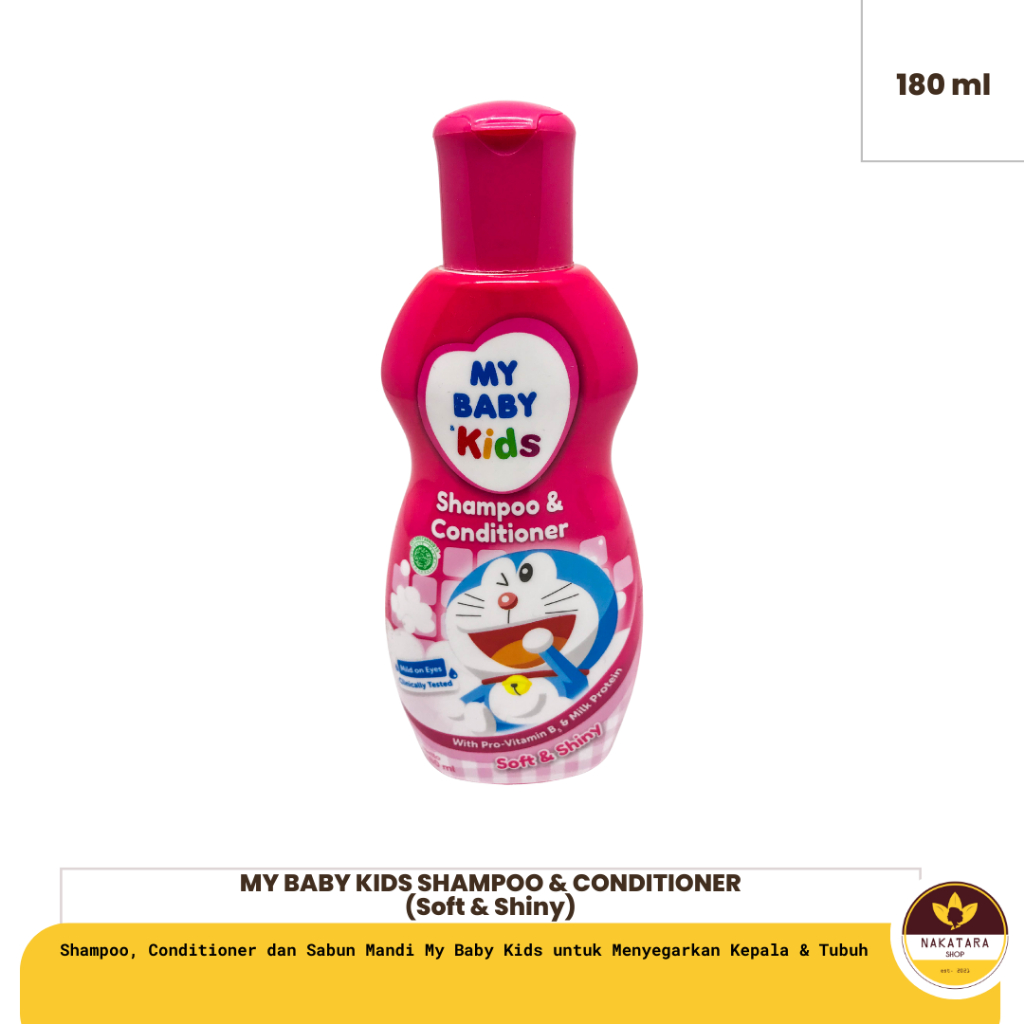 Jual MYBABY KIDS SHAMPOO & CONDITIONER UNTUK ANAK-ANAK KEMASAN BOTOL UKURAN 180ML | Shopee Indonesia