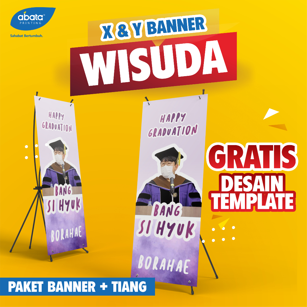 Jual Paket Stand Banner Wisuda, Sempro Ukuran 60x160 cm + Tiang ...