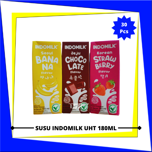 Jual Susu Indomilk UHT Varian Rasa 180ml x 30 pcs (1 Karton) | Shopee Indonesia