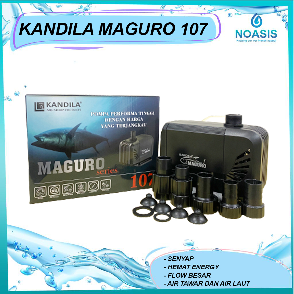 Jual KANDILA MAGURO 107 Pompa Celup Kolam Ikan Koi Water Pump Kolam Ikan 5000 L/H 65 w 4 Meter ...