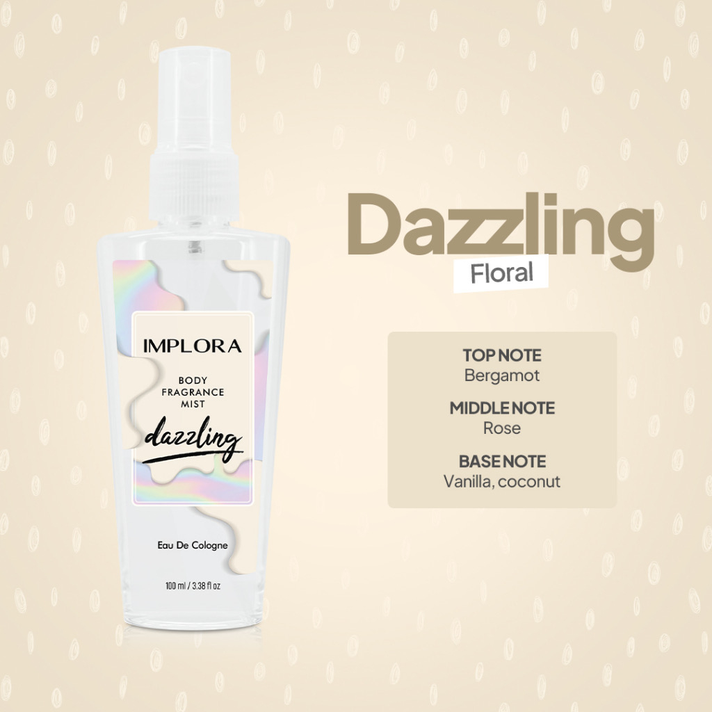 Jual IMPLORA Body Fragrance Mist 100ml Cotton | Breeze | Dazzling ...