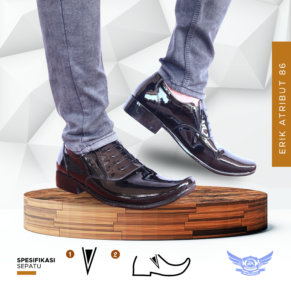 Jual SEPATU KANTOR SEPATU PDH KULIT MODEL ALADIN DENAWARI | Shopee ...