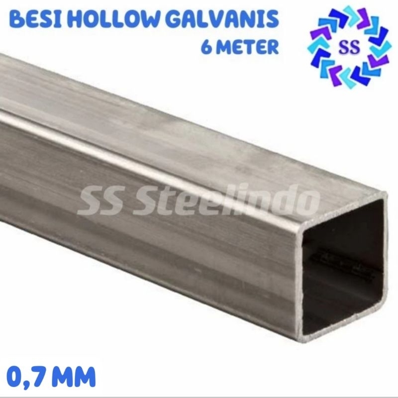 Jual BESI HOLLOW-KOTAK GALVANIS 0,7MM 6 METER | Shopee Indonesia