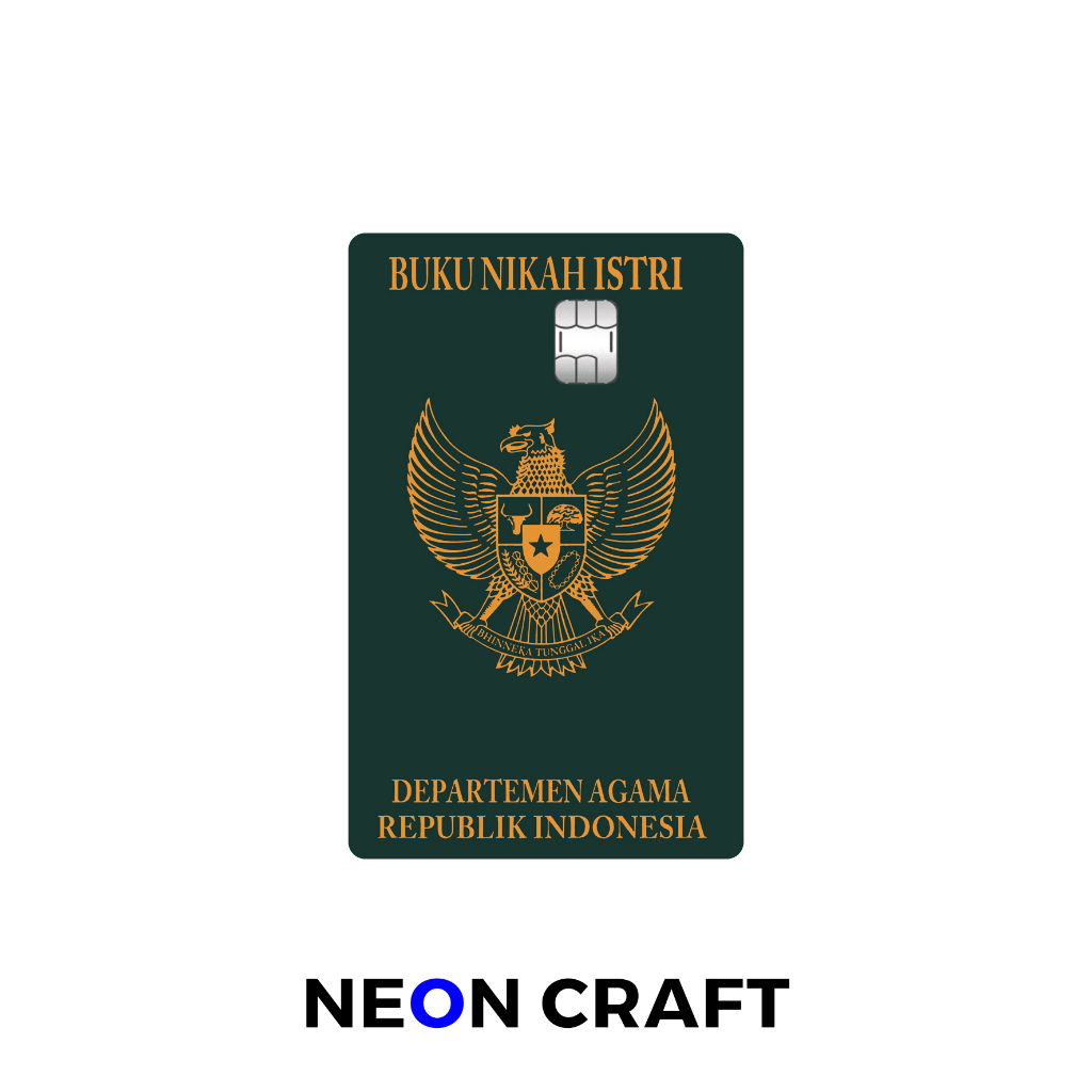 Jual Stiker Atm Motif Buku Nikah Sticker pelindung Kartu Atm skin card ...
