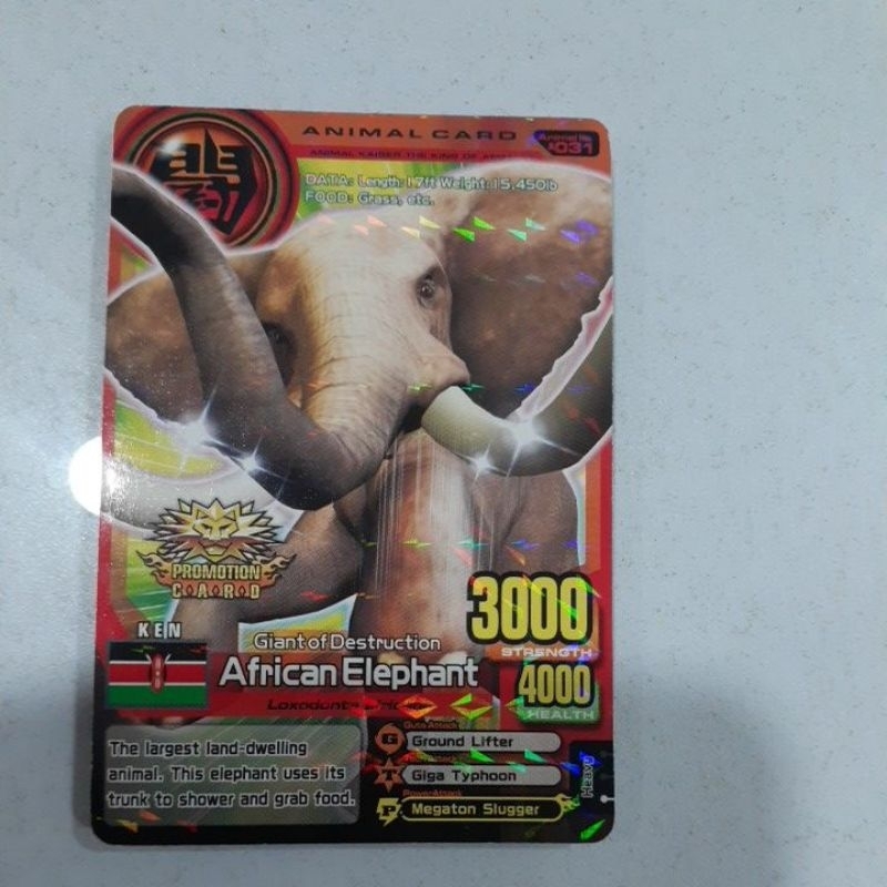 Jual African Elephant - Animal Card - Evo 2 - Kartu Animal Kaiser ...