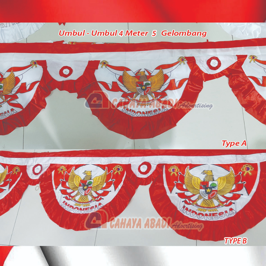 Jual Bendera Merah Putih Umbul Umbul Vitrase 8M | Shopee Indonesia
