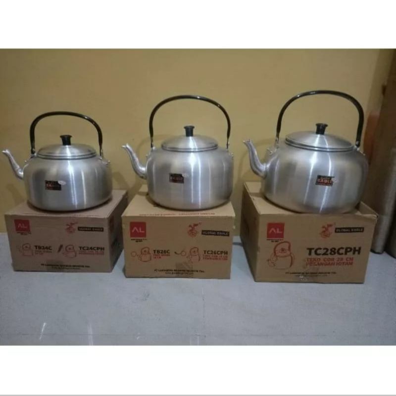 Jual (agenperabot)teko air minum aluminium/ceret teko cor global eagle ...