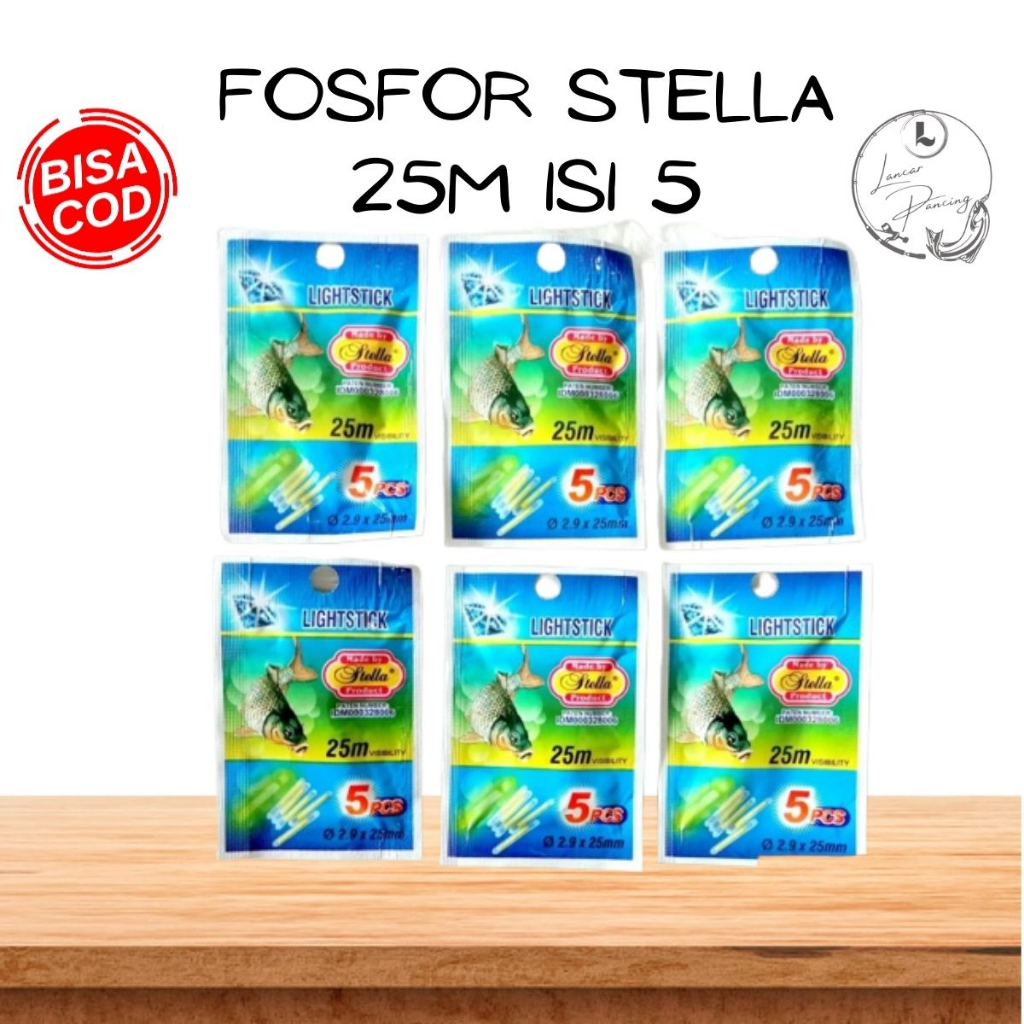 Jual Posfor Starlite stella 25 m isi 5 pcs Fosfor Pelampung Pancing ...