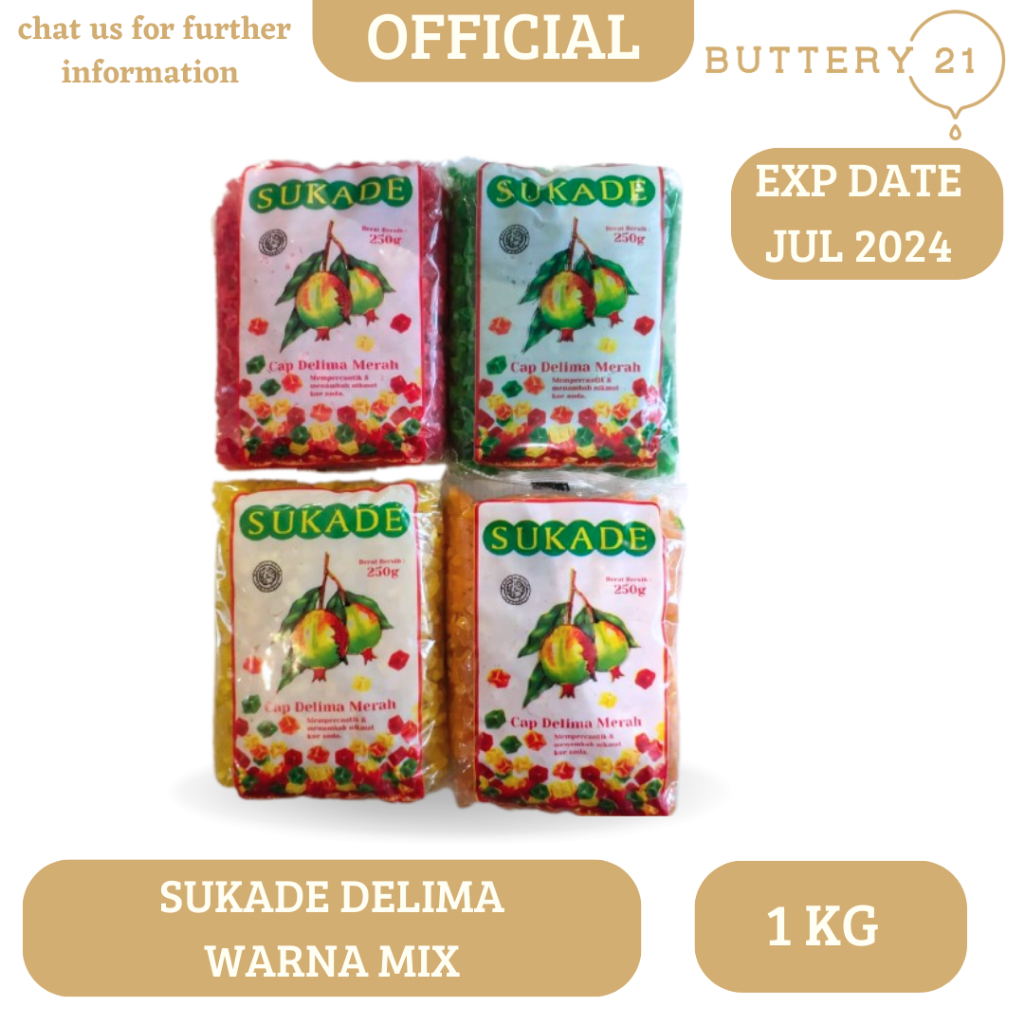 Jual SUKADE MIX BUAH KERING CAP DELIMA 1KG | Shopee Indonesia