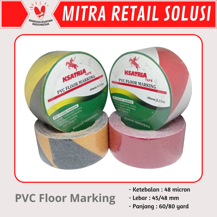 Jual Lakban PVC Floor Marking/Lakban Police Line Hitam Kuning | Shopee ...