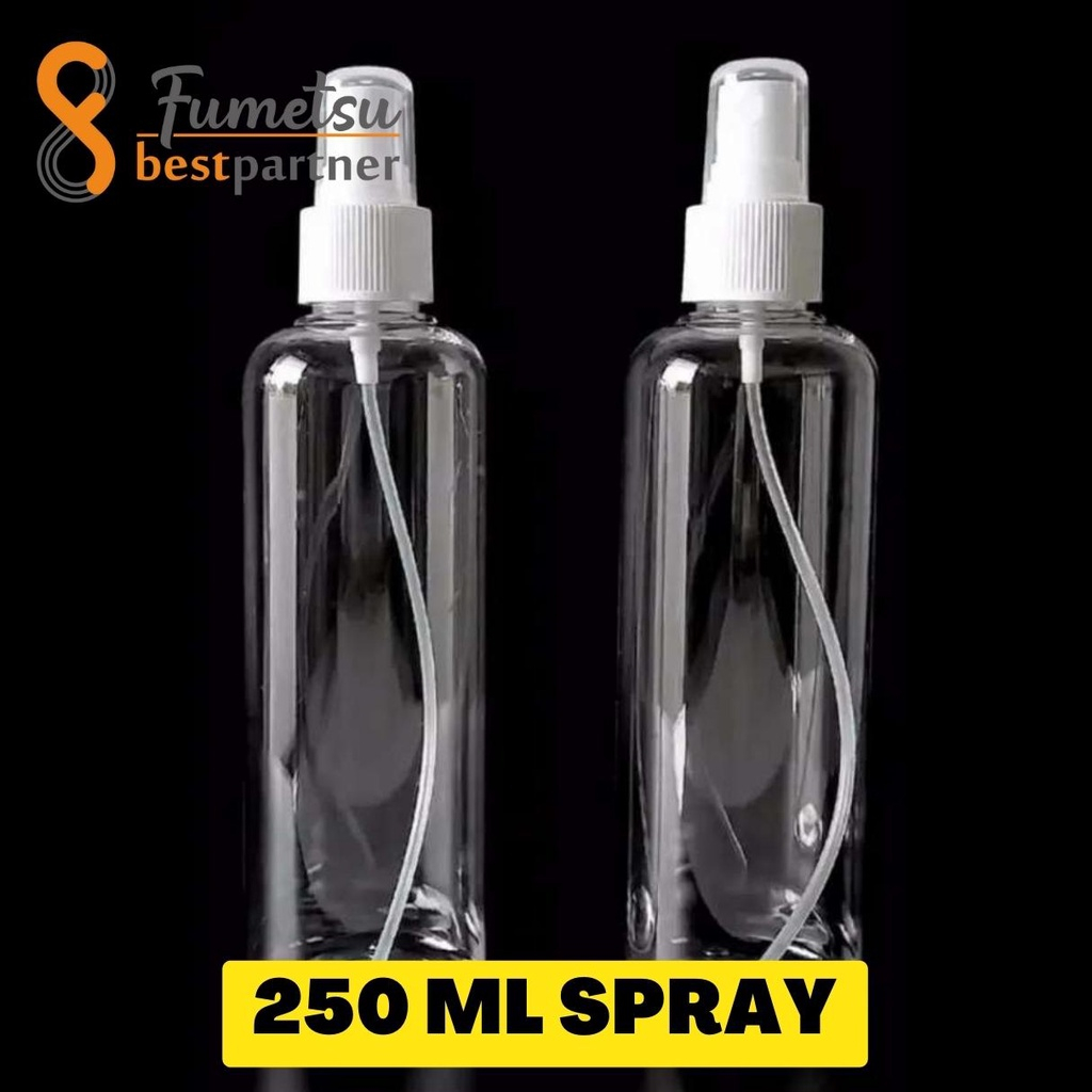 Jual Botol Bening Spray PET Bening Kemasan 250ML Tutup Botol Spray ...