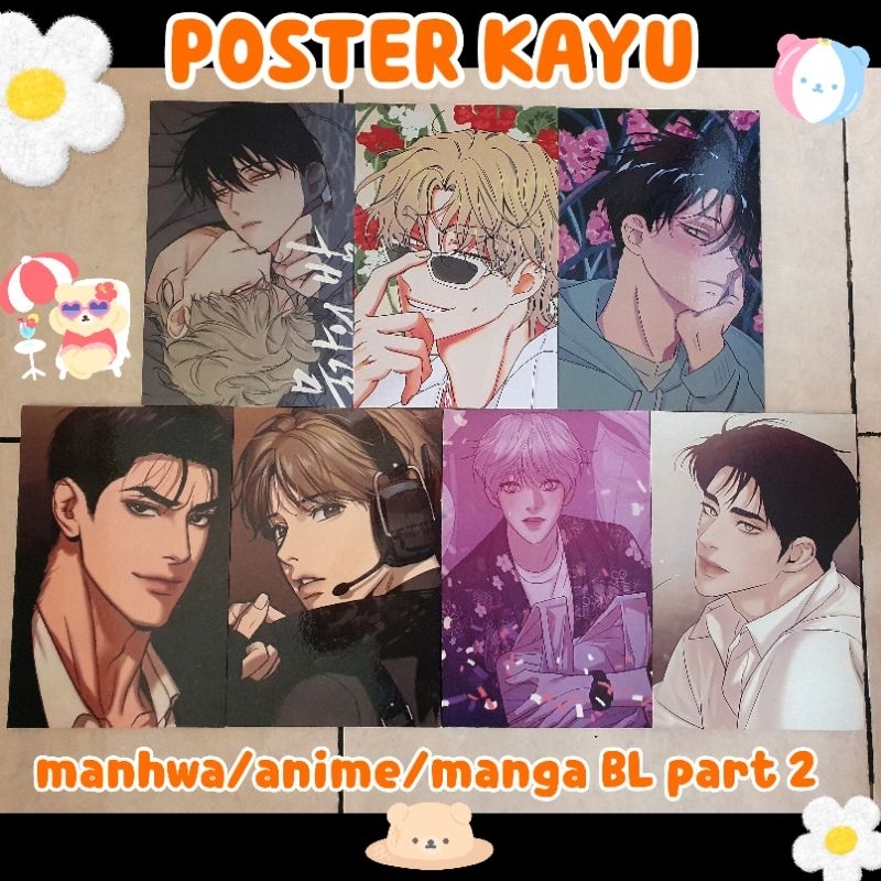 Jual poster kayu karakter dalam manhwa BL/yaoi | Shopee Indonesia