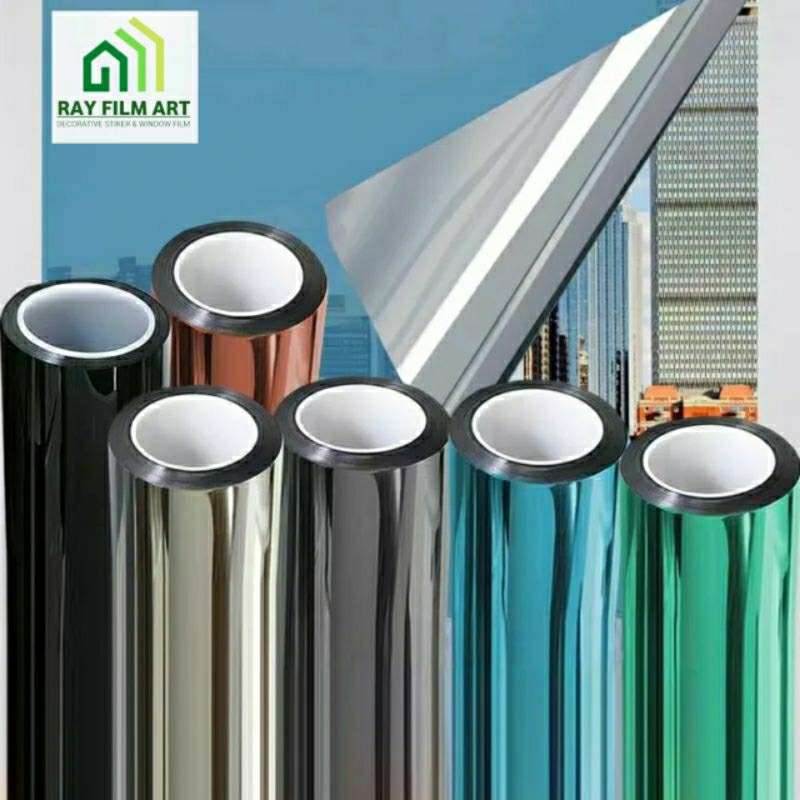 Jual Kaca Film One Way L 152cm x P 30meter (1 Roll) , Silver Hitam 80% ...
