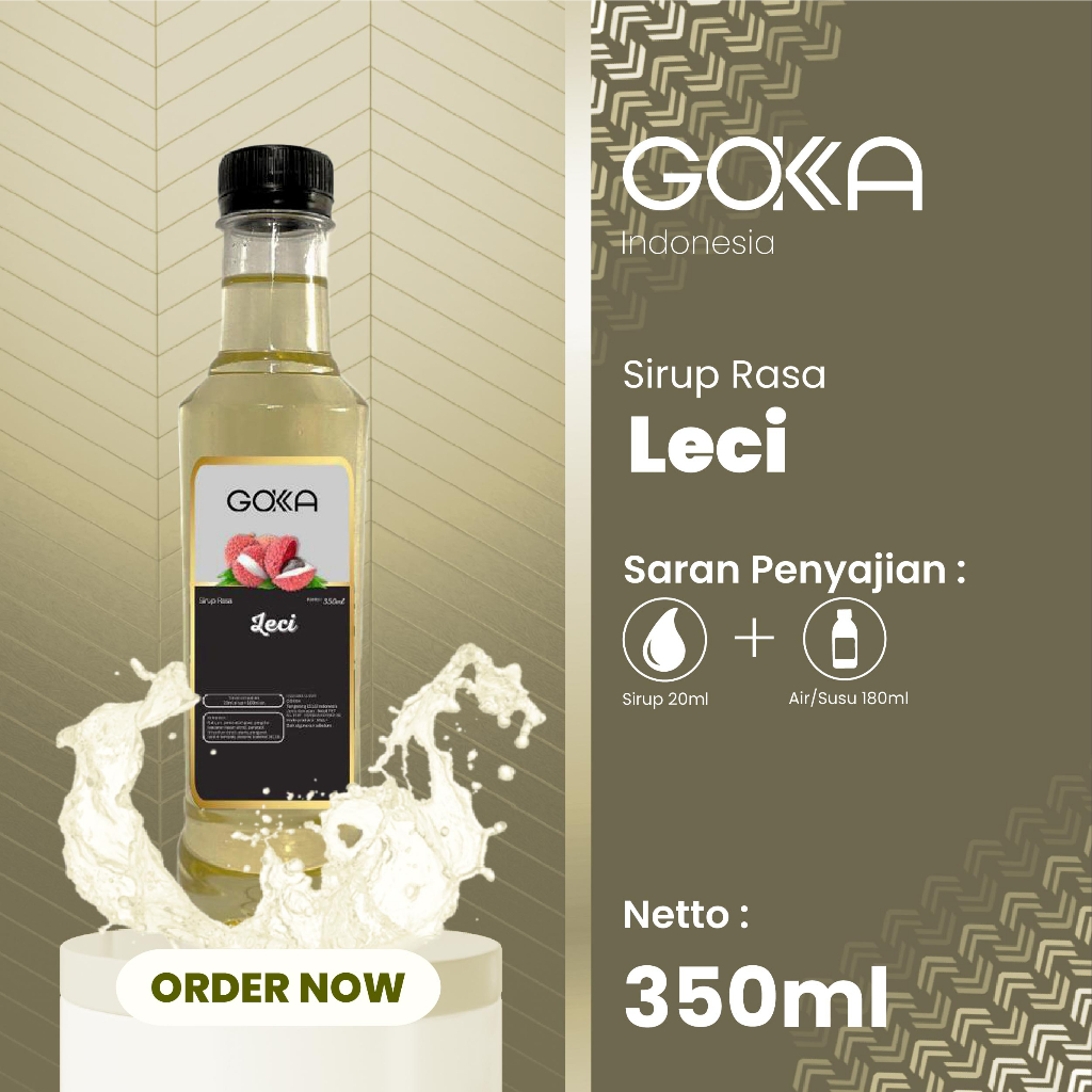Jual Minuman Sirup Gokka Segar Rasa Leci / Syrup Leci Gokka 350ml ...