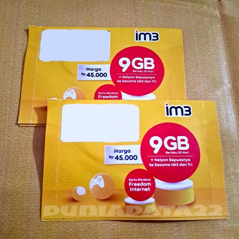 Jual Kartu Perdana Kuota Indosat Ooredoo 9GB Paket Data Internet 24Jam IM3 Mentari isat | Shopee ...