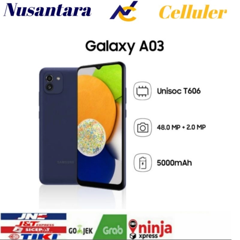 Jual HP SAMSUNG GALAXY A03 RAM 3 GB ROM 32 GB [Samsung A03 3/32 GB] Garansi Resmi | Shopee Indonesia