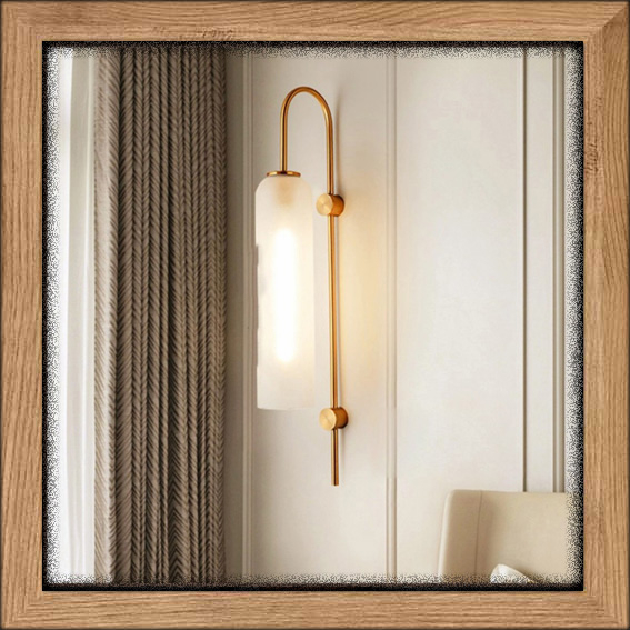 Jual Lampu hias dinding samping kaca cermin rias tempat tidur premium tabung MODERN GOLD LONG ...