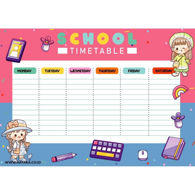 Jual Tabel jadwal pelajaran | Shopee Indonesia