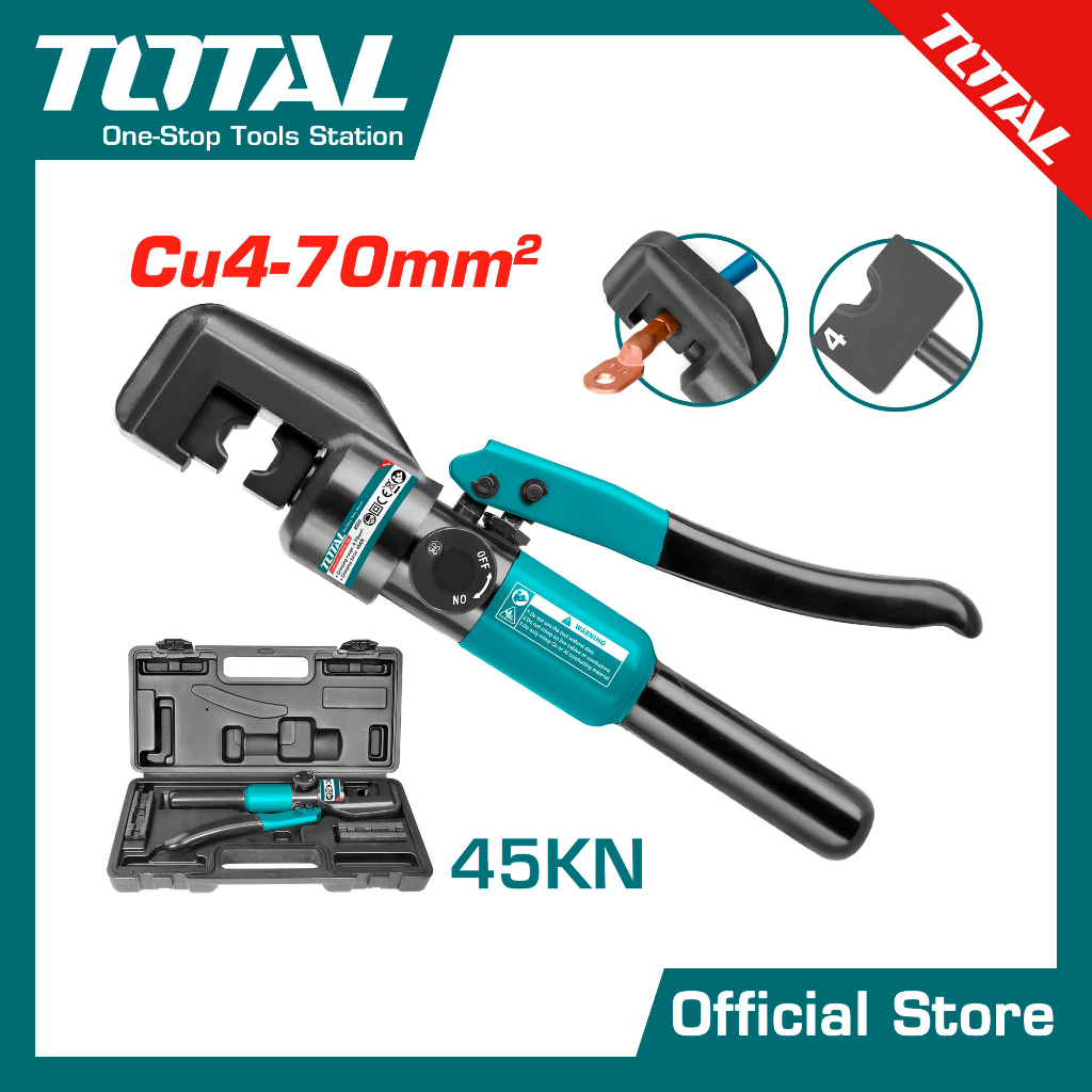 Jual Tang Crimp Press Skun Hidrolik Cu 4-70mm2 45KN TOTAL THCT070 ...