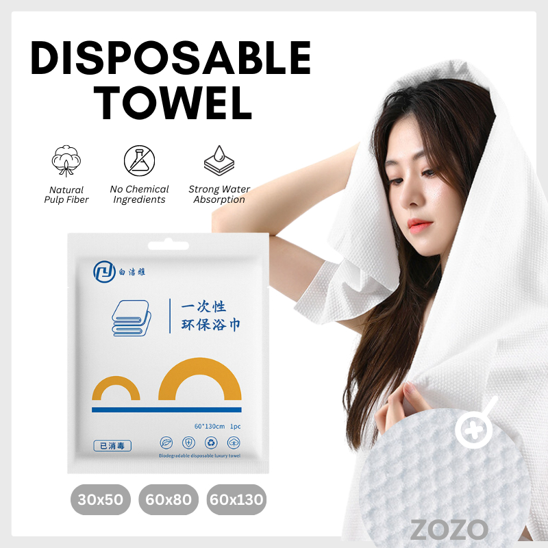 Jual ZOZO Handuk Travelling Sekali Pakai Disposable Travel Towel ...