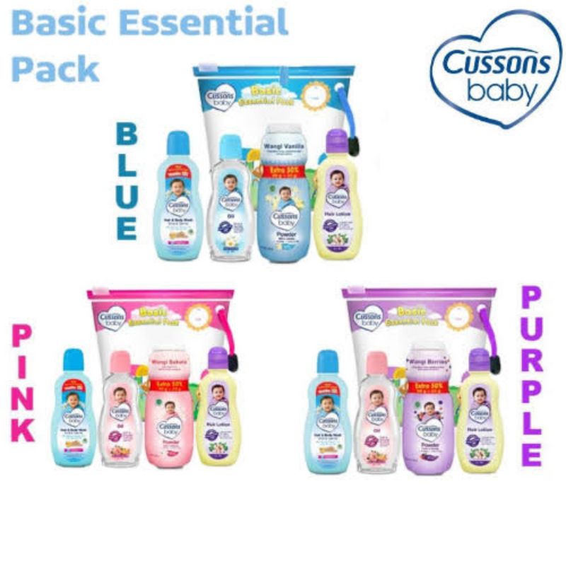 Jual Cussons Baby Gift Set Mini Bag - Basic Essential Pack 4 items | Shopee Indonesia