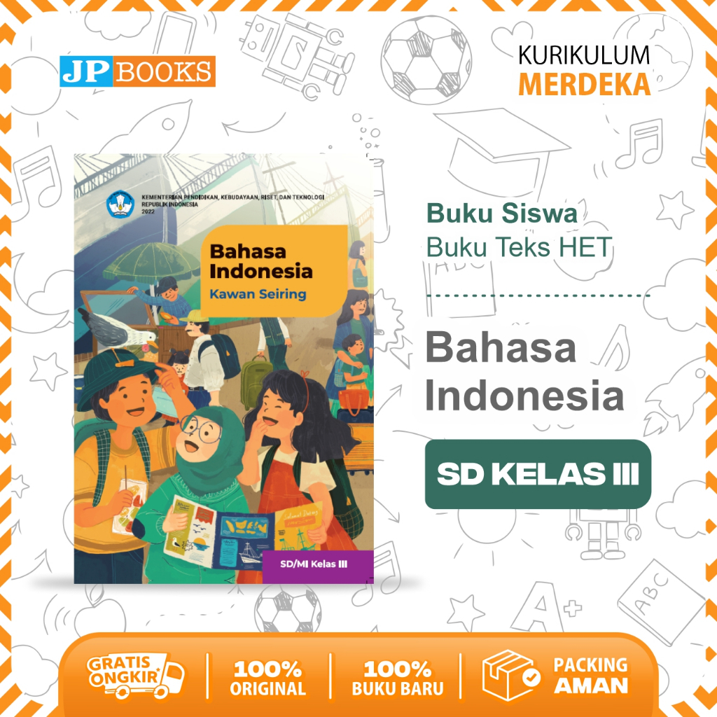 Jual JP Books – Buku Siswa Teks Het Kurmer Sekolah Bahasa Indonesia Sd Kelas 3 - Kurikulum ...
