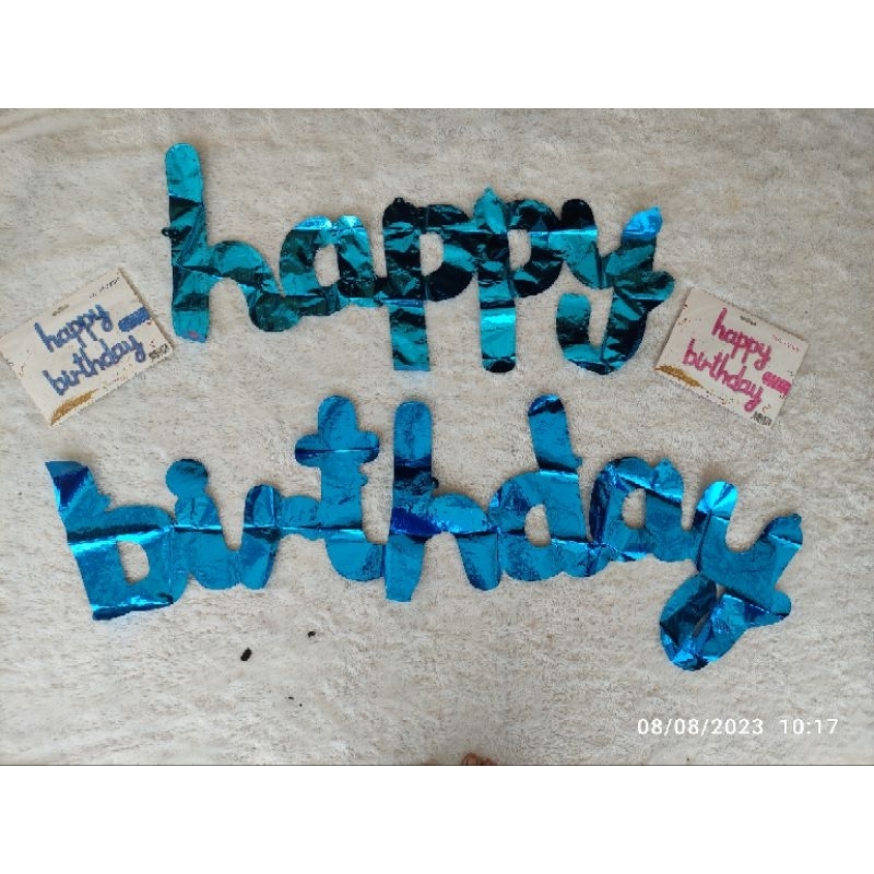 Jual Balon foil huruf set Happy Birthday / Happy Birthday tulisan ...