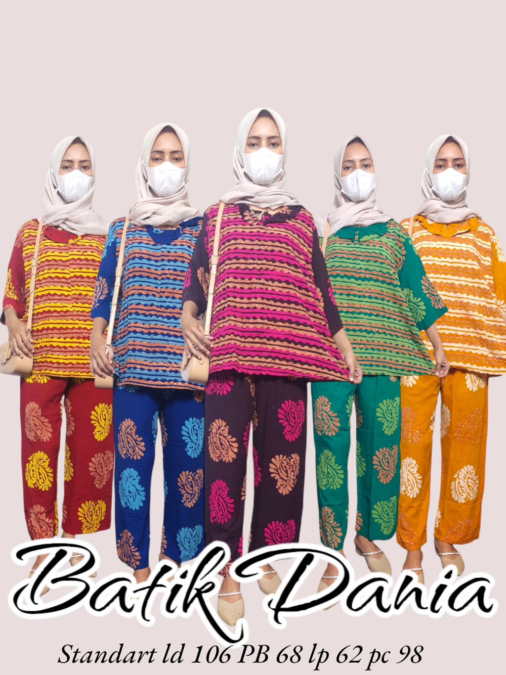 Jual BATIK DANIA BATIK SUNAN BATIK CAP PREMIUM Ukuran ABG Ld 106 One ...