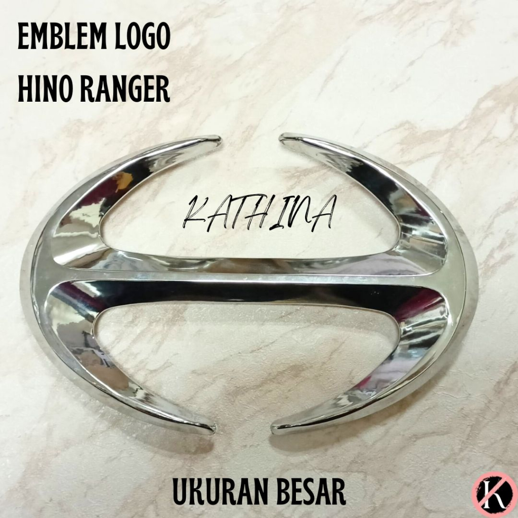 Jual Emblem Logo Depan Mobil Hino Ranger Emblem Hino Besar Chrome ...