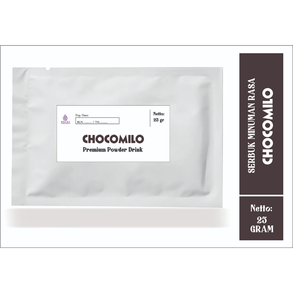Jual POWDER CHOCOMILO Sachet 25 Gram (Minimal Order 10 Sachet) | Shopee ...