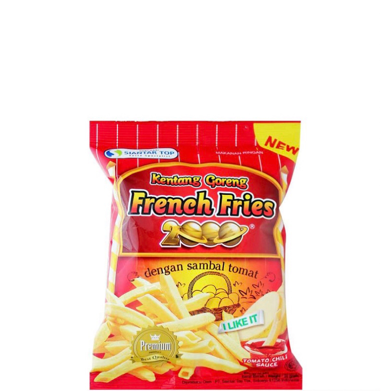 Jual French fries 2000 24g snack kentang goreng | Shopee Indonesia