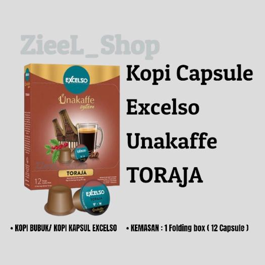 Jual Kopi Kapsul Excelso Unakaffe Toraja kapsul | Shopee Indonesia