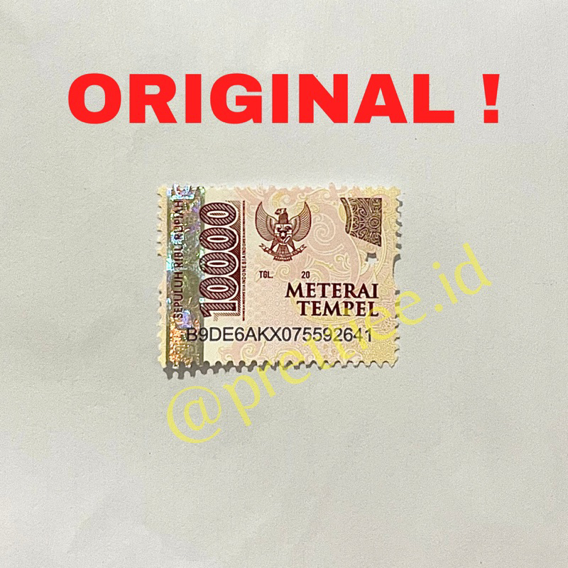 Jual READY MATERAI 10000 ASLI BENDA POS 10000 METERAI | Shopee Indonesia