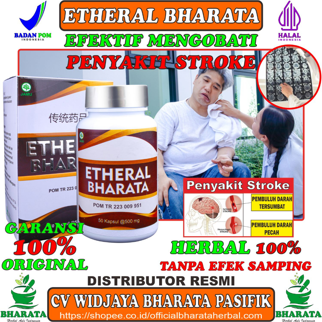 Jual Obat Herbal Stroke Ampuh - ETHERAL BHARATA 100% Original - Obat ...