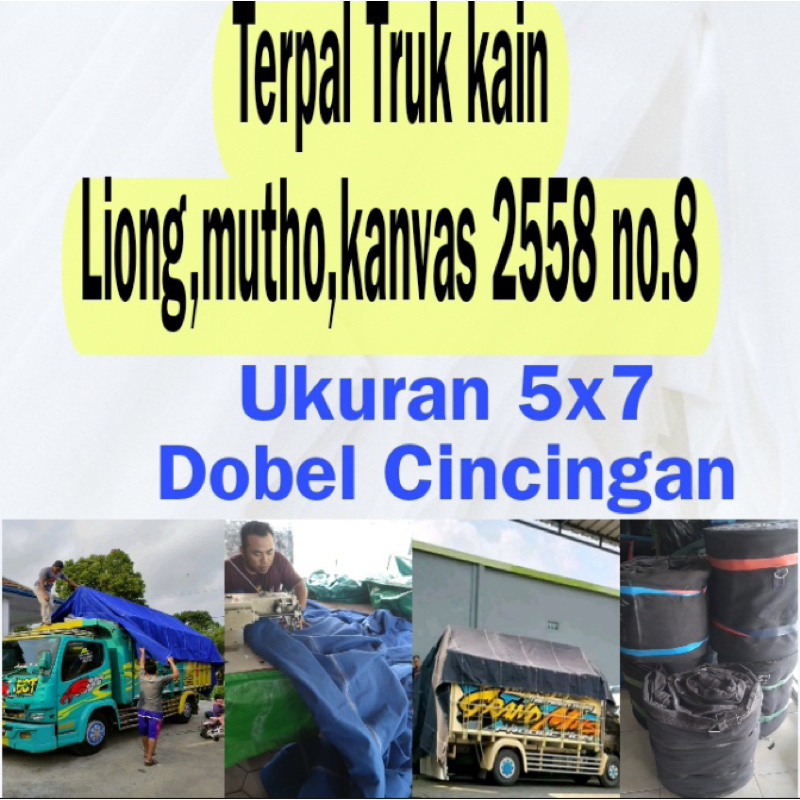Jual Terpal Truk kain kanvas ukuran 5x7 Dobel Cincingan | Shopee Indonesia
