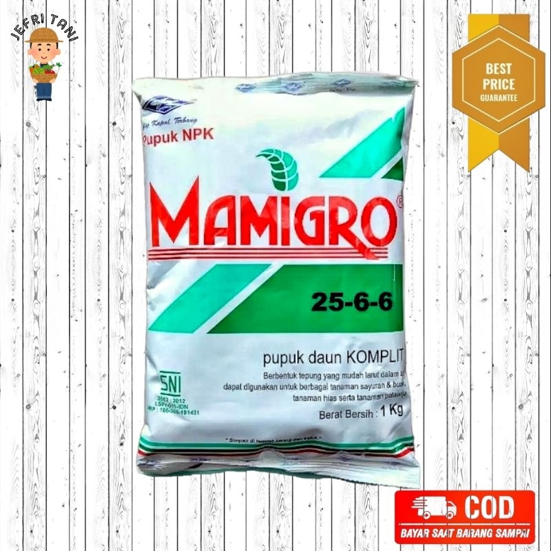 Jual Pupuk daun komplit MAMIGRO 25-6-6 kemasan 1 kg | Shopee Indonesia