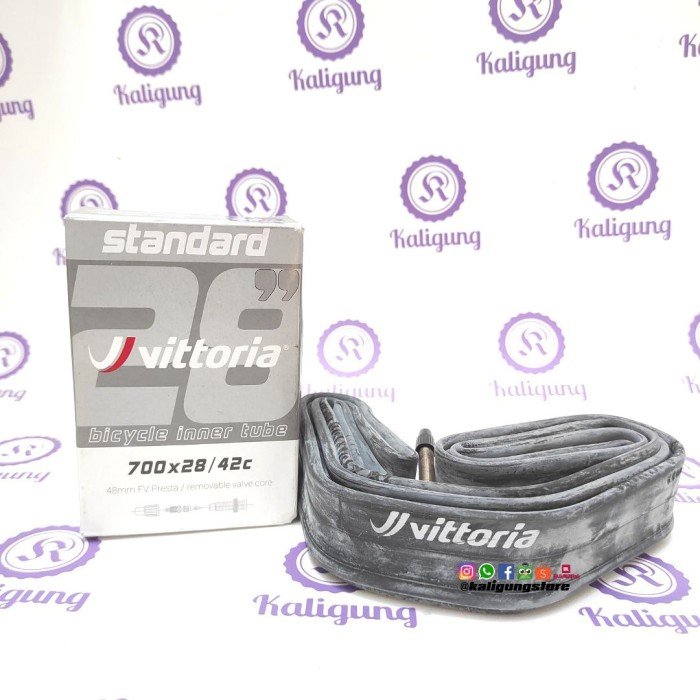 Jual VITTORIA Ban Dalam Roadbike 700 x 28 - 42c Presta 48mm Tube RB Gravel - Bicycle Tube Road ...