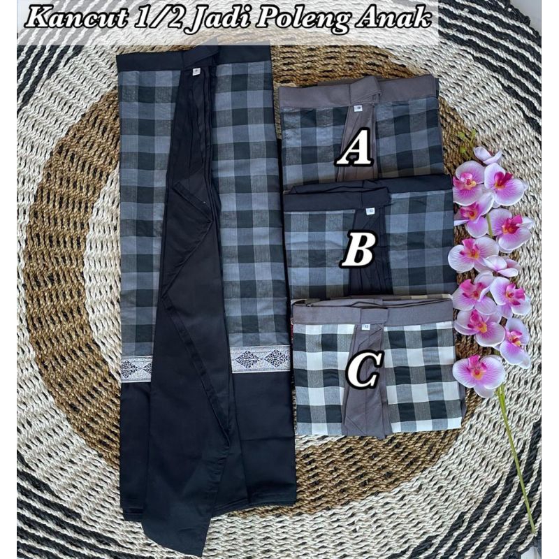 Jual kamen 1/2 jadi poleng||kamen jadi poleng anak | Shopee Indonesia