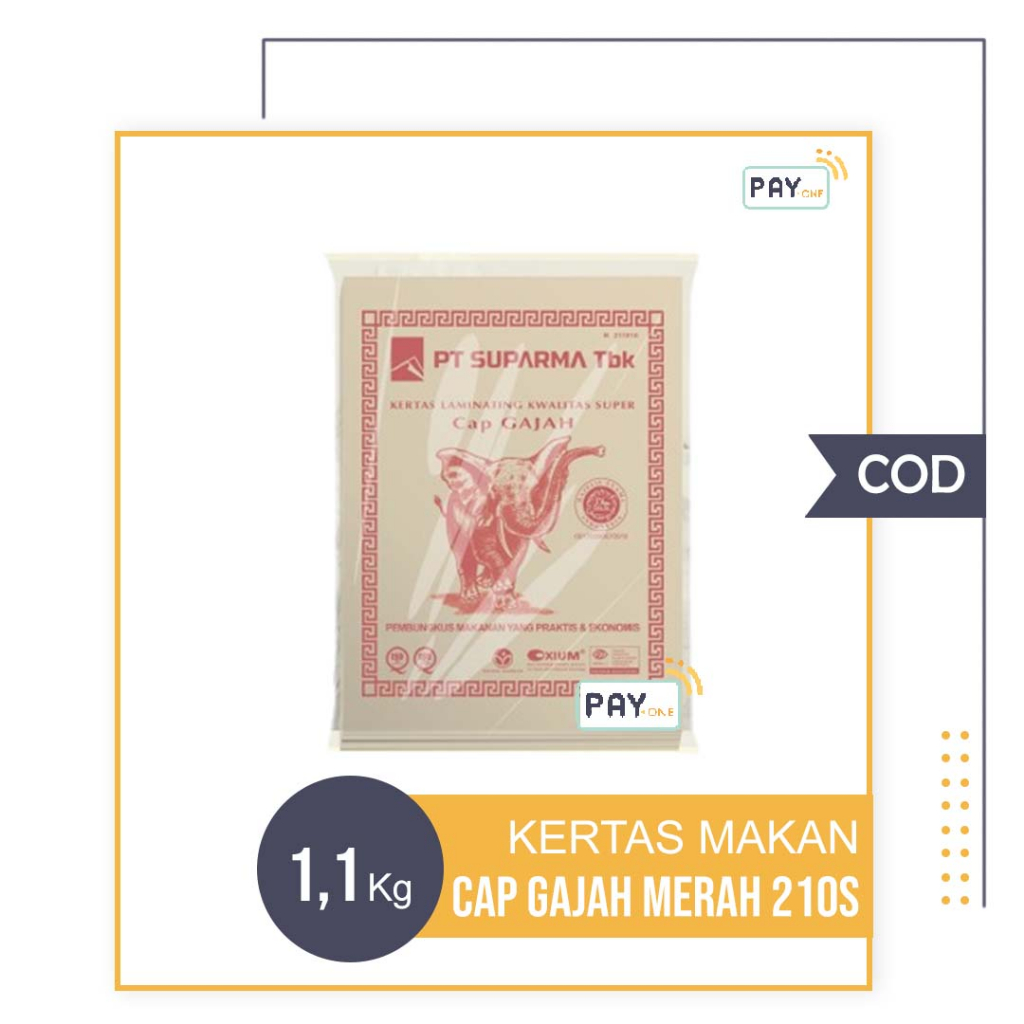 Jual Kertas Bungkus Cap Gajah Merah 210 Lembar Eceran | Shopee Indonesia