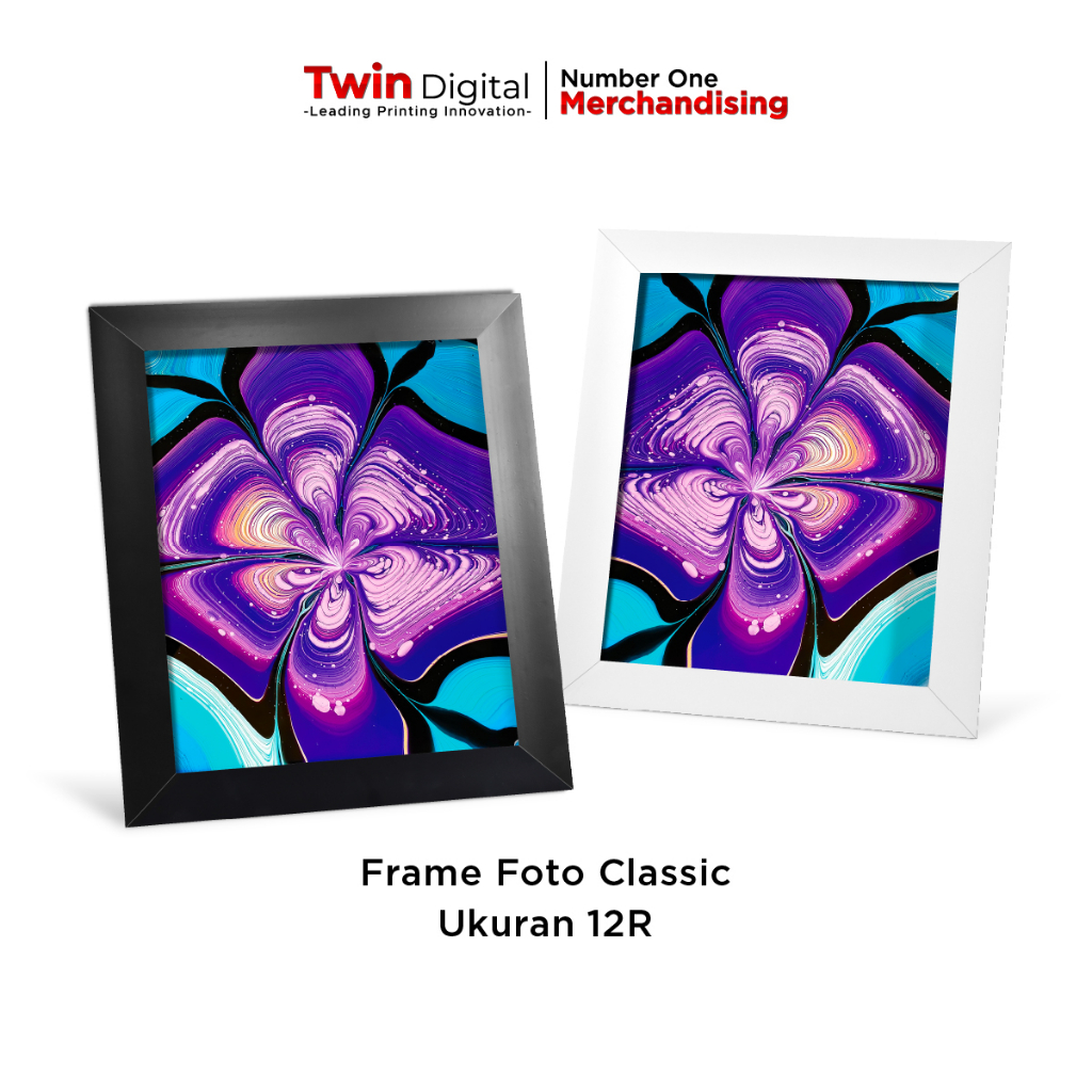 Jual Twindigital Frame Foto Classic 12R + Kaca Pajangan Ruang Tamu ...