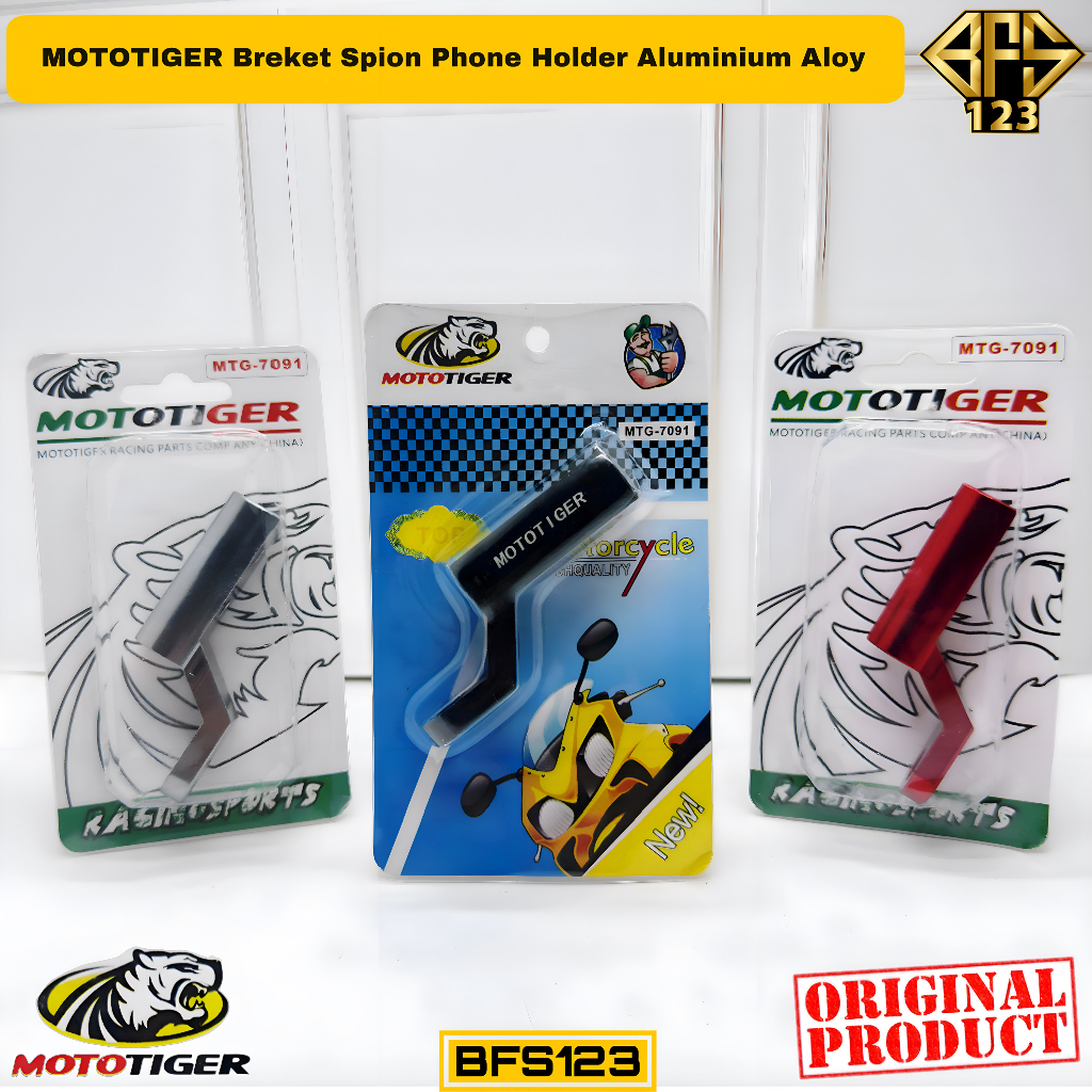 Jual Bracket Spion Motor Holder HP Lampu Tembak FULL Aluminium Aloy Non ...