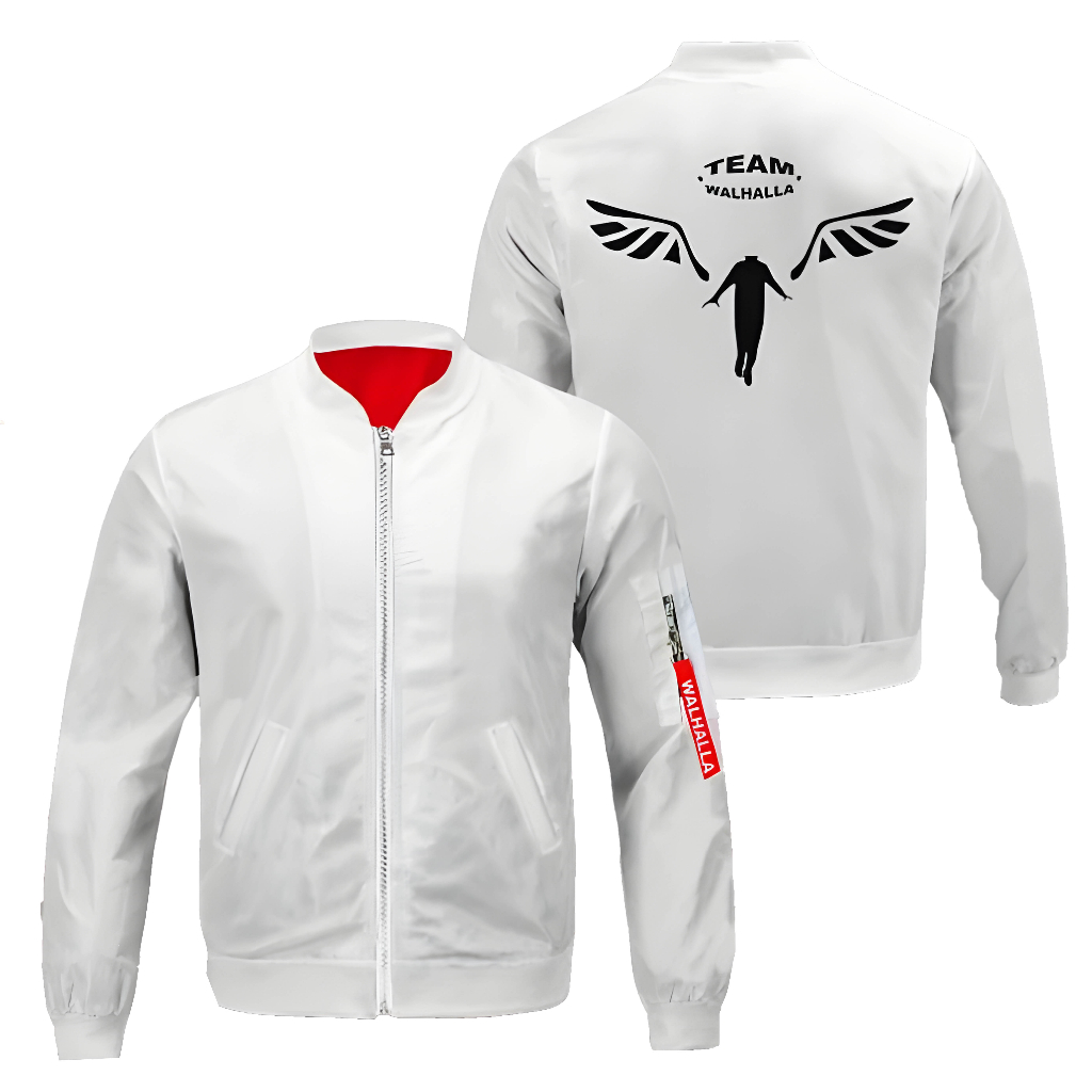 Jual JAKET Valhalla Putih Bomber Tokyo Revengers Tebal | Shopee Indonesia